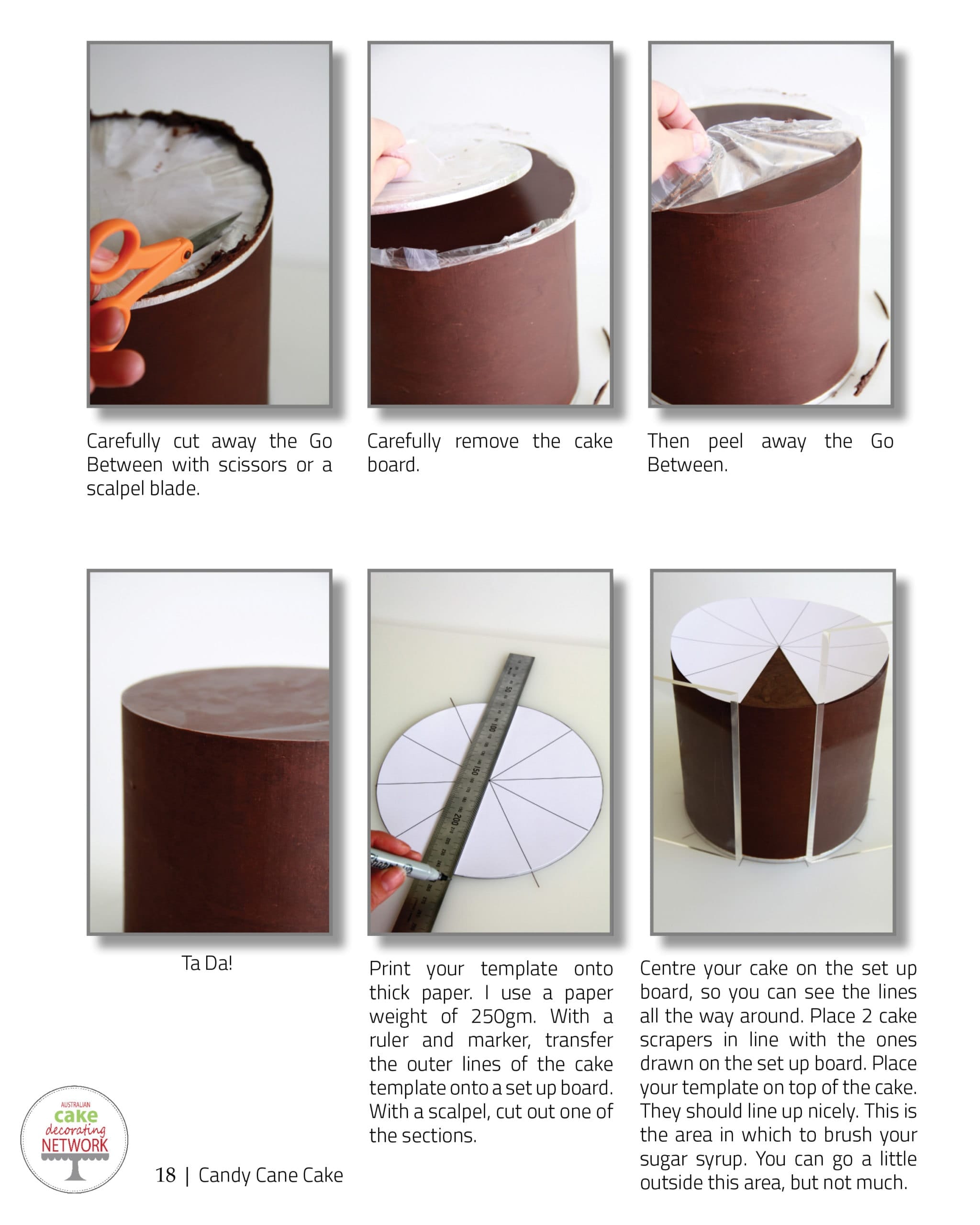 Candy Cane Cake Tutorial by Karen Stack - Australian Cake Decorating ...